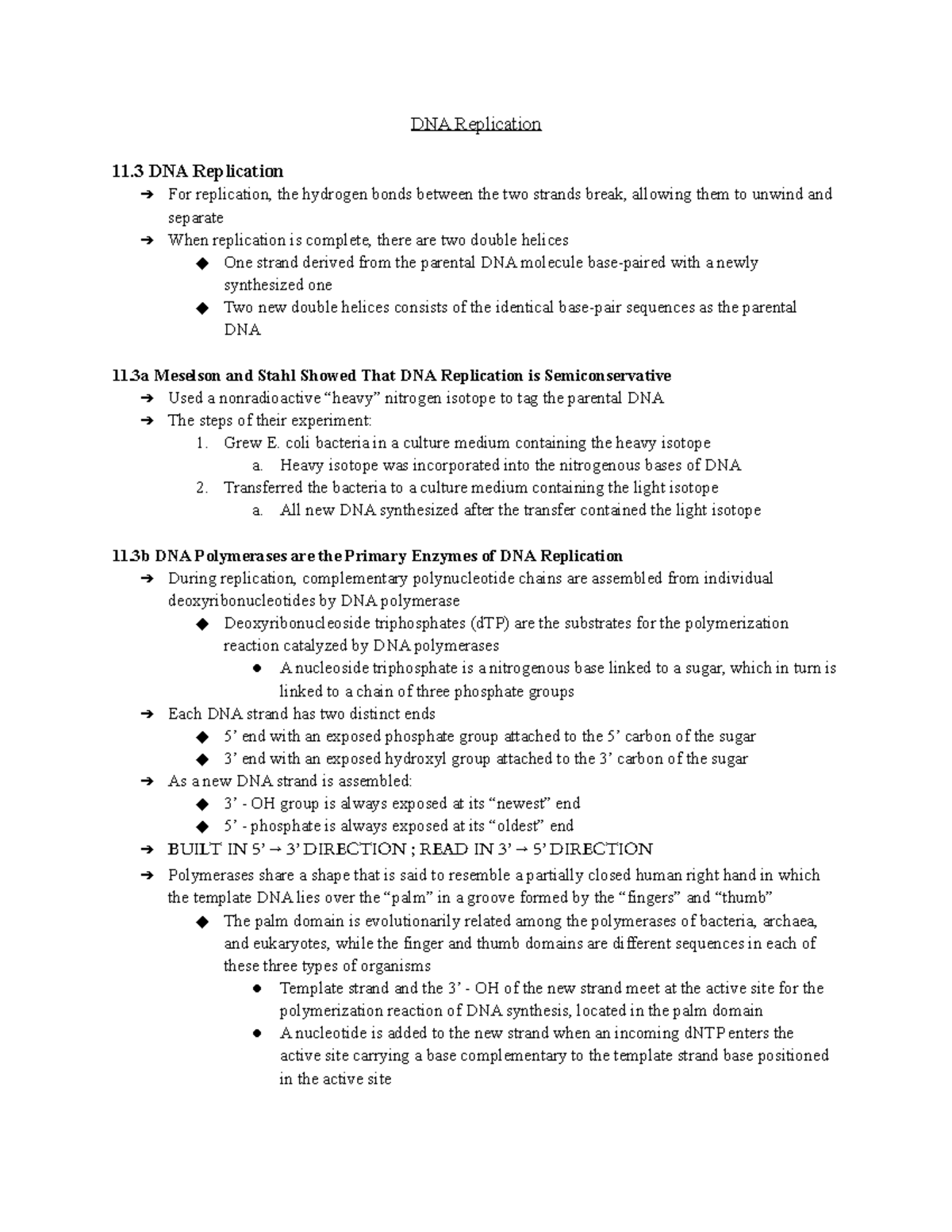 Topic #5 DNA Replication - DNA Replication 11 DNA Replication For ...