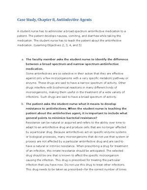 Case Study, Chapter 6, Challenges to Effective Drug Therapy - Case Study, Chapter 6, Challenges ...