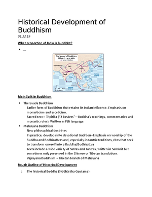 Unit 4 Buddhist Traditions - Mahayana Buddhism Main split in Buddhism ...