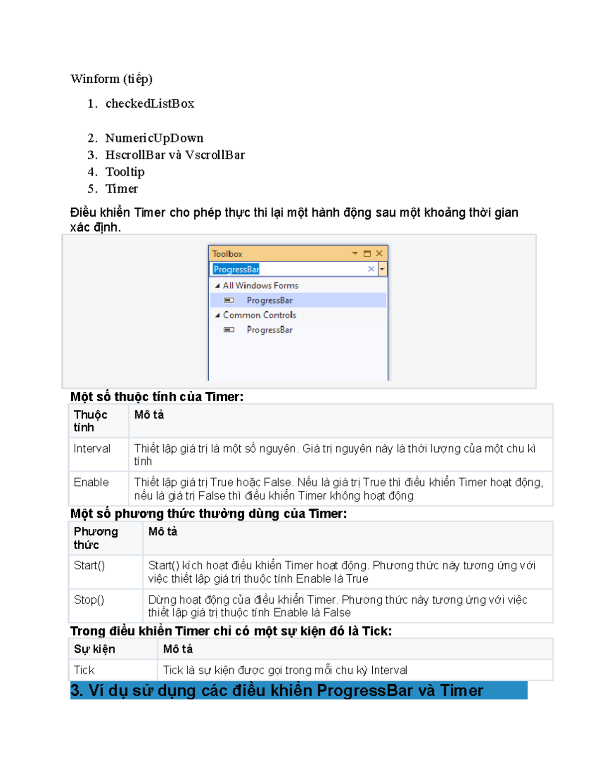 Winform - hiLuyên TẬP CSDL ĐIỂMMH - Winform (tiếp) 1. checkedListBox 2. NumericUpDown 3 ...