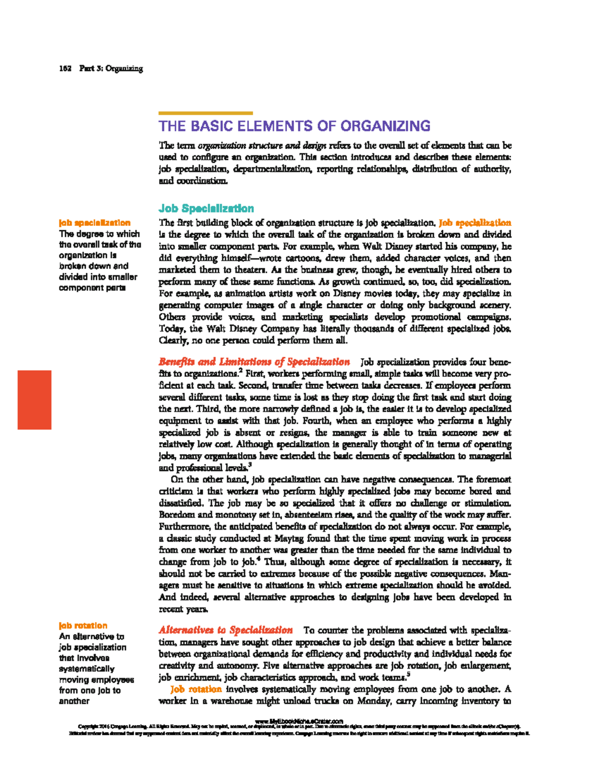 Chapter 11 Basic elements of Organizing - Financial Management - Studocu