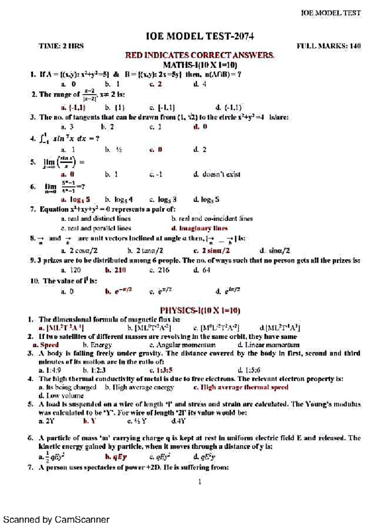 Ioe-model - helpful - Civil engineering - Studocu