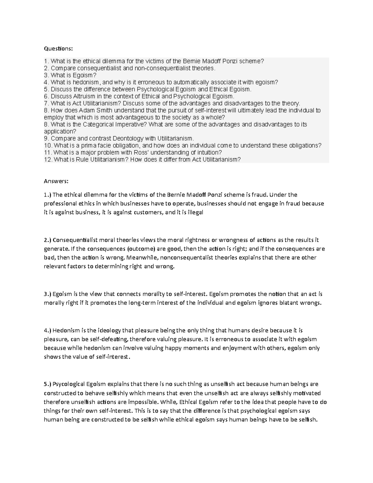 Module 2 - Questions: What is the ethical dilemma for the victims of ...