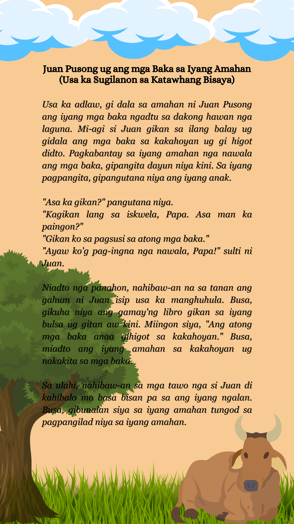 Different Subjects - Usa ka adlaw, gi dala sa amahan ni Juan PusongUsa ...