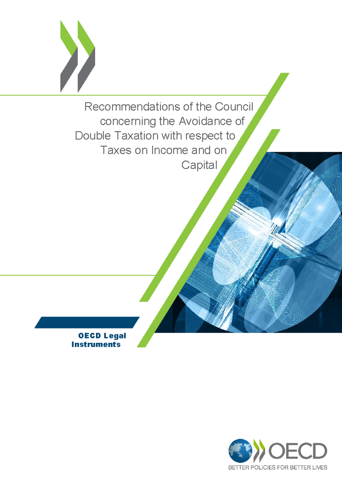 Double Taxation Agreement OECD Model - Recommendations of the Council ...