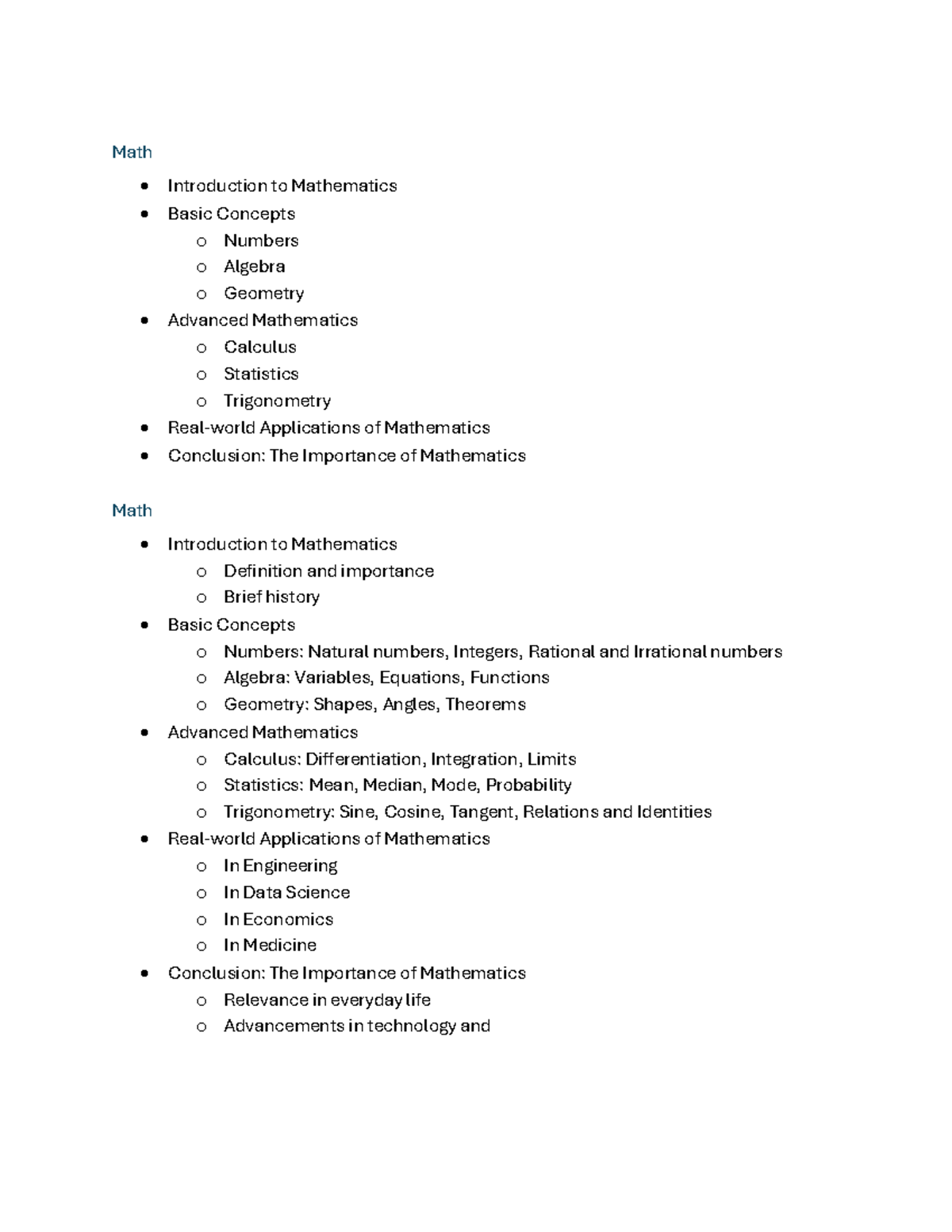 Just my simple notes - Math - Introduction to Mathematics - Basic ...