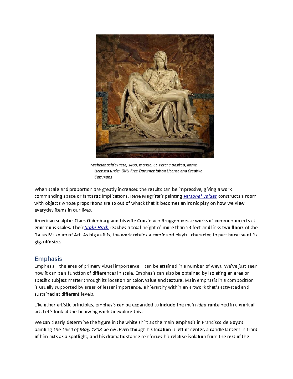 Art Appreciation. Module 2 - Michelangelo’s Pieta, 1499, marble. St. Peter’s Basilica, Rome ...