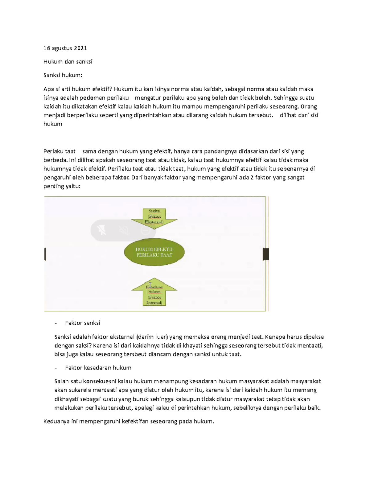 Catatan uas PIH - 16 agustus 2021 Hukum dan sanksi Sanksi hukum: Apa si ...