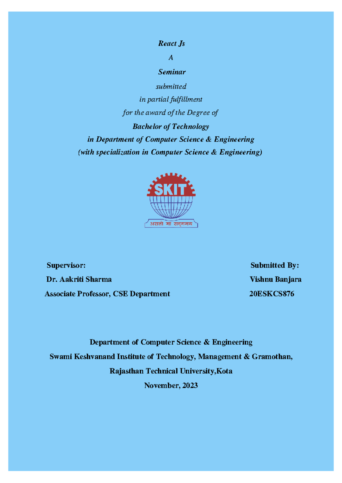 flutter bloating - React Js A Seminar submitted in partial fulfillment for the award of the ...