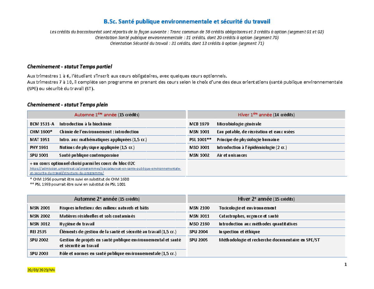 Cheminement-type 148110 2023-03-20 - Les crédits du baccalauréat sont ...
