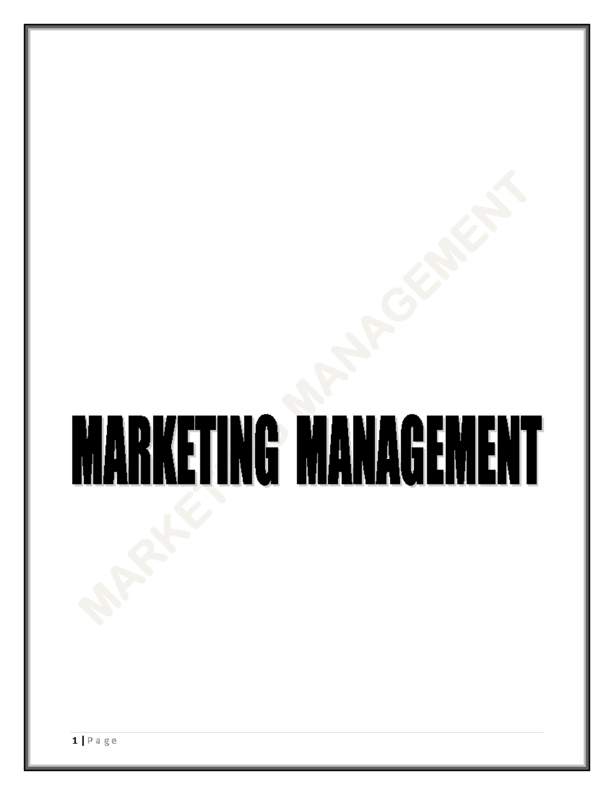 Module 1 An Overview of Marketing Management - MODULE - 1 An Overview ...