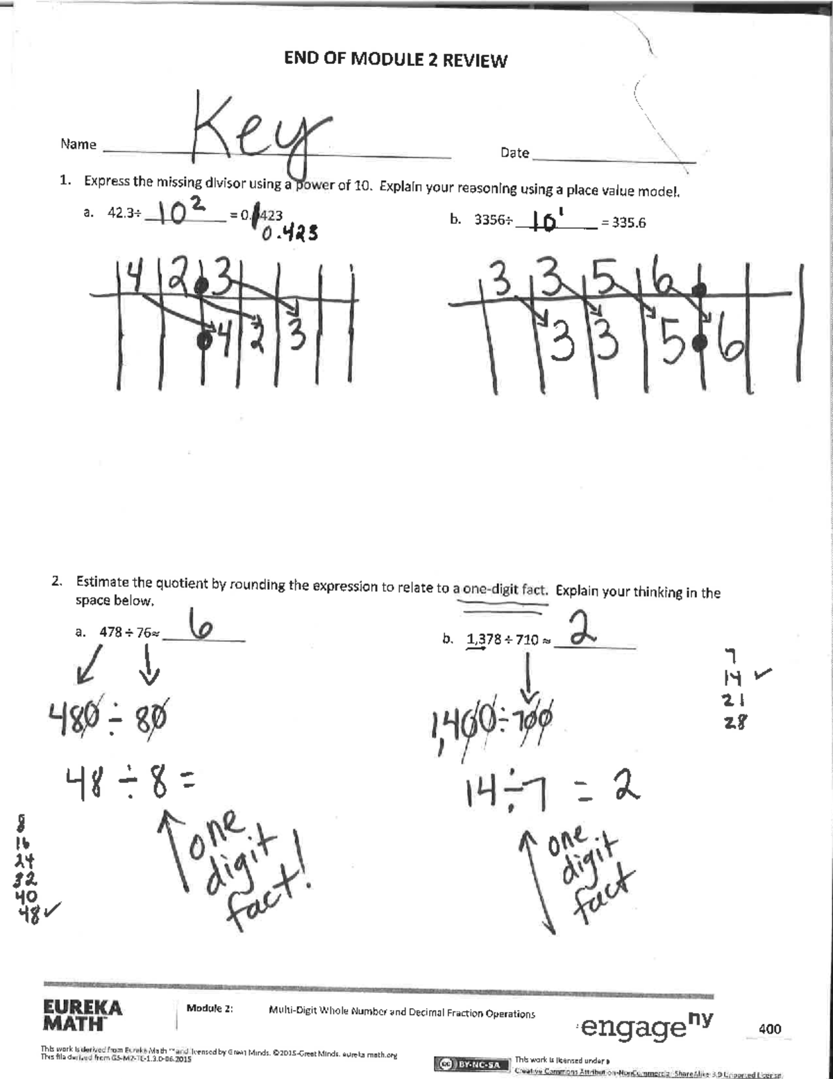 Key for end of module 2 test 4 - Studocu