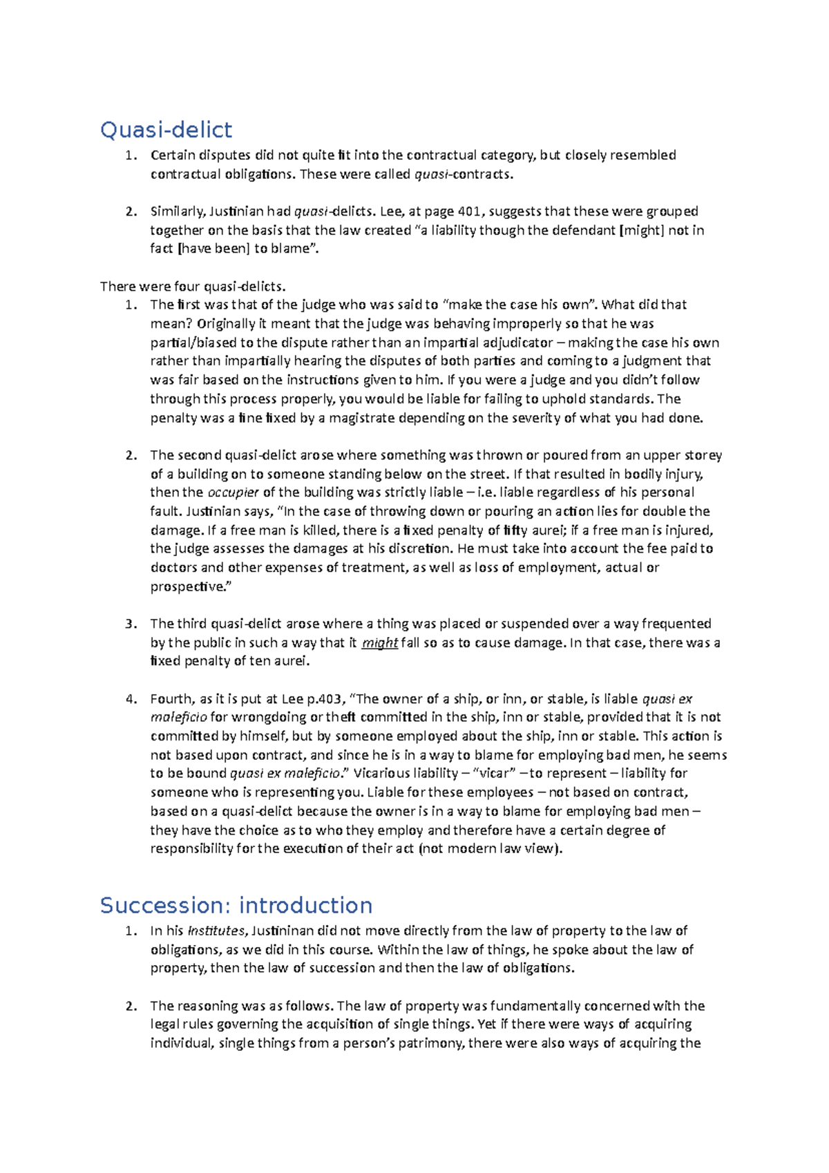 Quasi-delict - succession sketch - Quasi-delict Certain disputes did ...