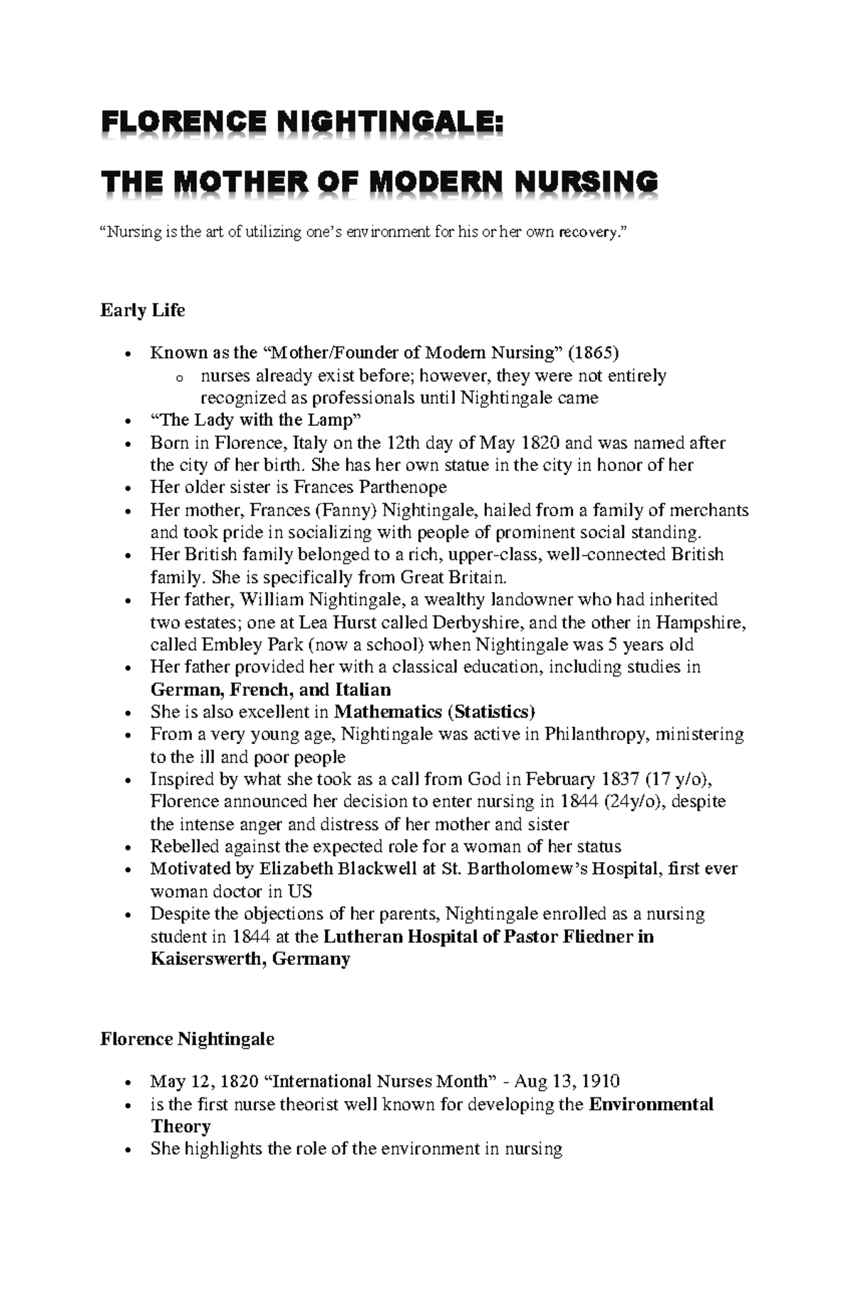 Nursing Journal About Florence Nightingale at Claude Harrod blog