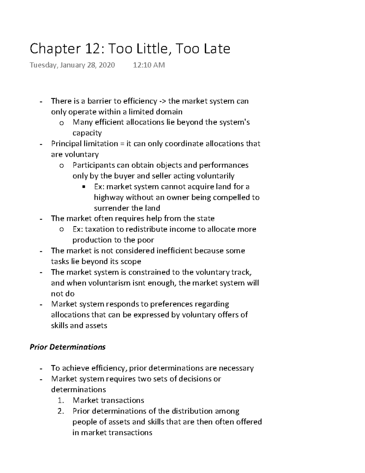 Chapter 12 Too Little, Too Late - Warning: TT: undefined function: 32 Warning: TT: undefined ...