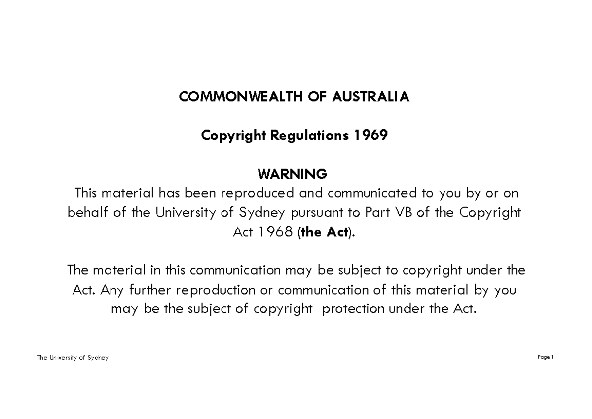 Cytokine Lecture notes - ####### COMMONWEALTH OF AUSTRALIA ...