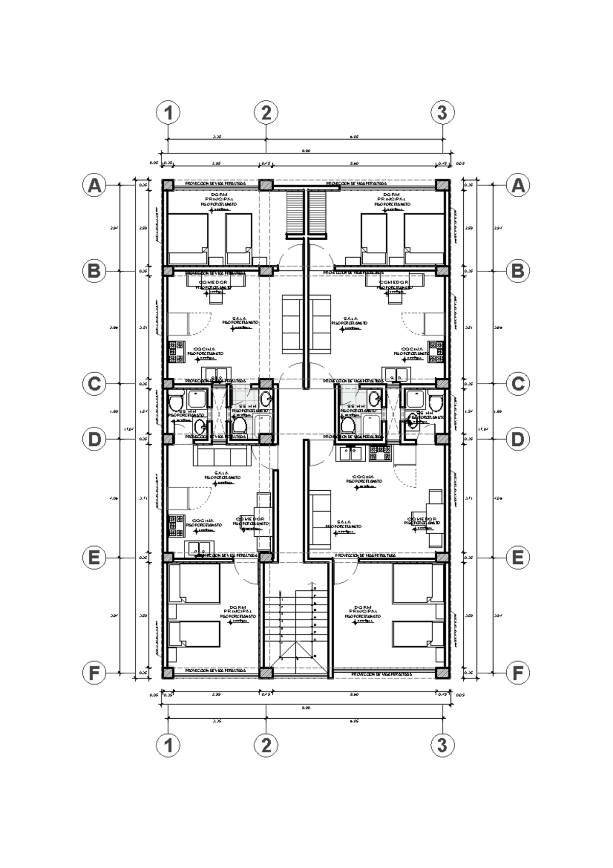 C2 - Arquitectura - SS. COMEDOR SALA COCINA SALA COCINA SALA COMEDOR ...