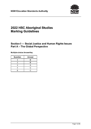 Aboriginal studies assesment term 2 - The Task: Compare the histories ...