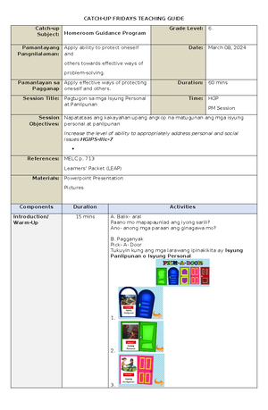 Grade 5-national reading program - (NATIONAL READING PROGRAM) Catch-up ...