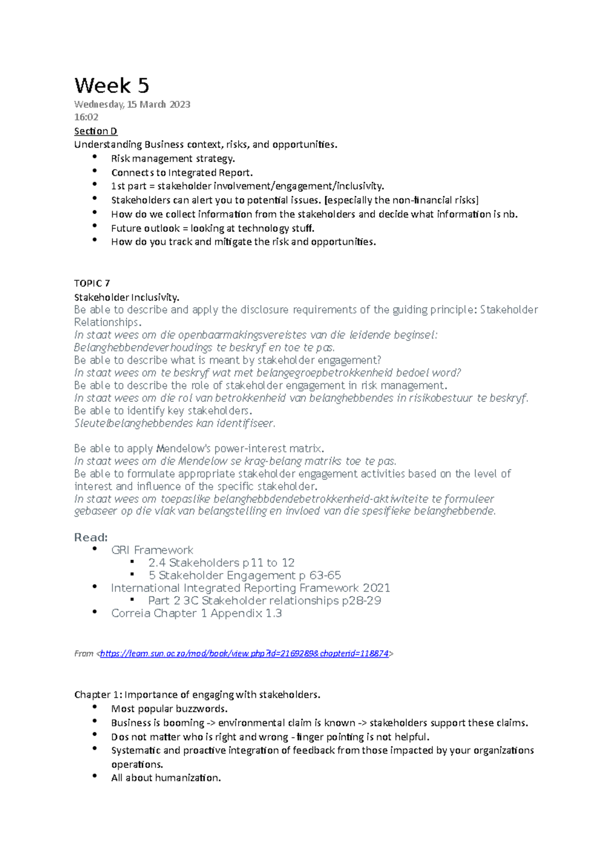 Week 5 Digital Leadership Acumen - Week 5 Wednesday, 15 March 2023 16 ...