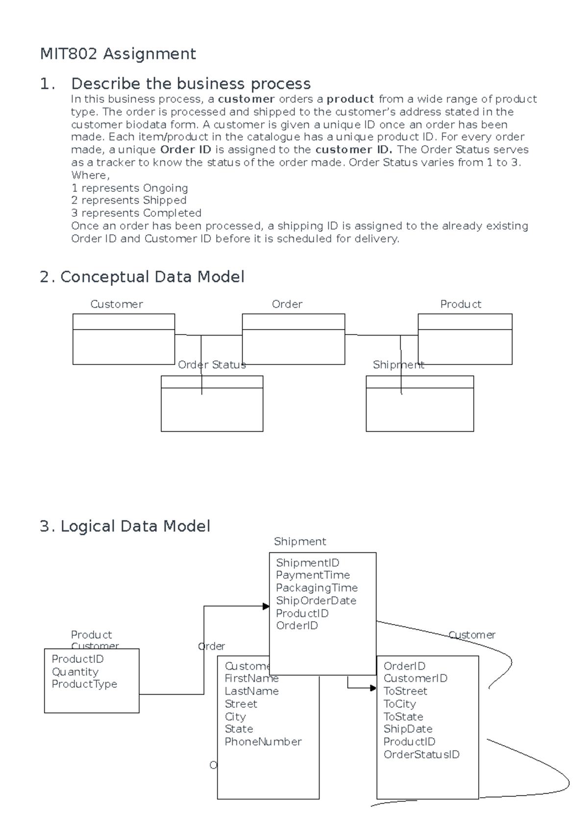 MIT802 - Assignment - Introduction to database management. Solutions to ...