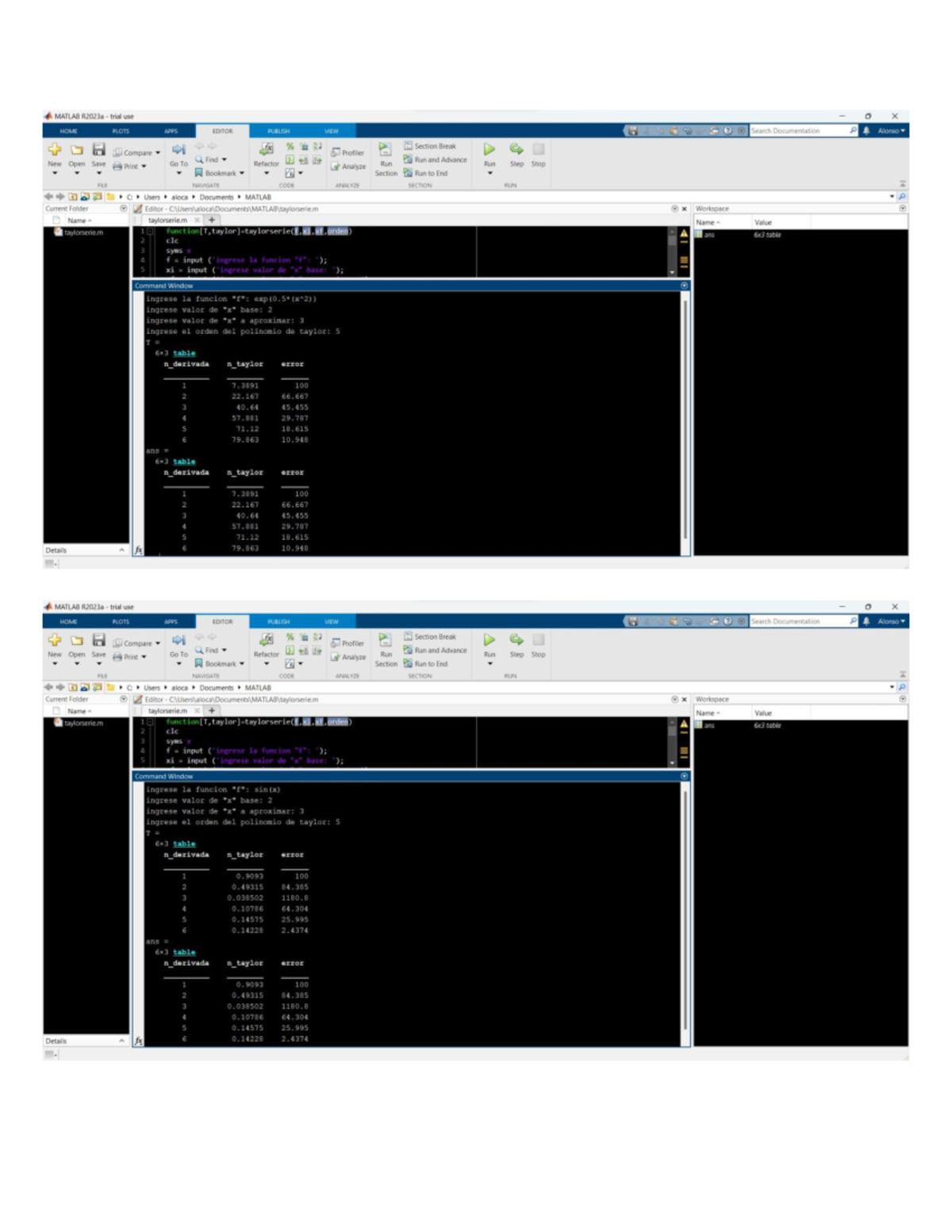 Metodos - uso de matlab - Métodos Numéricos - Studocu