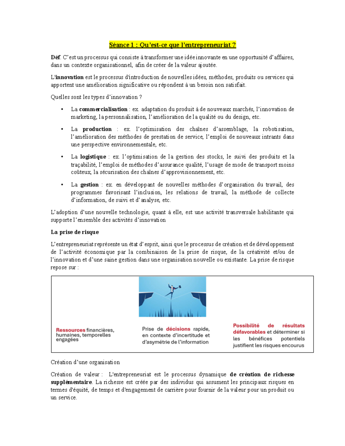 Résumé des séances pour intra - Séance 1 : Qu’est-ce que l ...