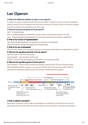 Tutorial memo - MCB2021F Tutorial: Recombinant DNA technology Question 1: 10 marks A. Name and ...