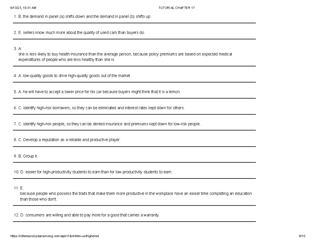 Tutorial Chapter 17 Jawapan 6 13 23 10 31 Am Tutorial Chapter 17