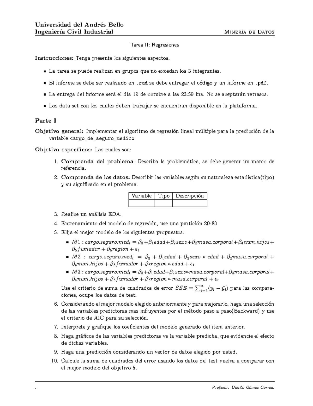 Tarea II - apuntes - Universidad del Andr ́es Bello Ingenier ́ıa Civil ...