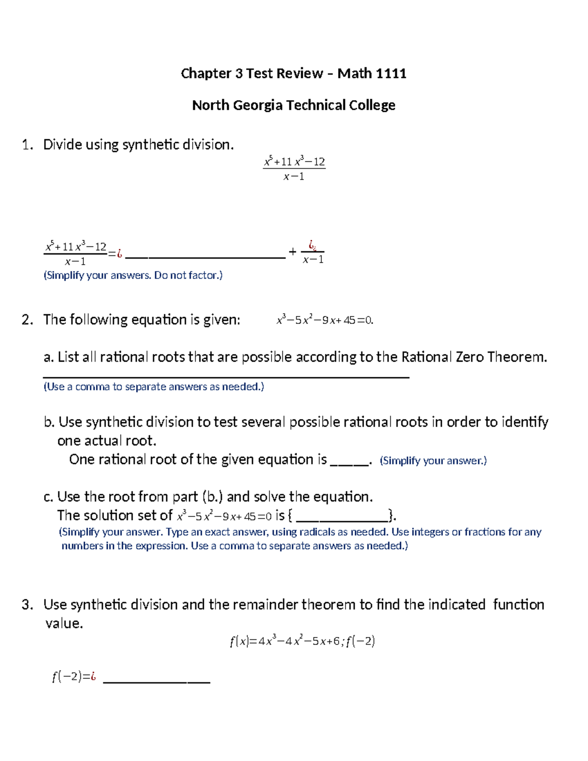 Chapter 3 Test Review - Ally - Tagged - Chapter 3 Test Review – Math ...