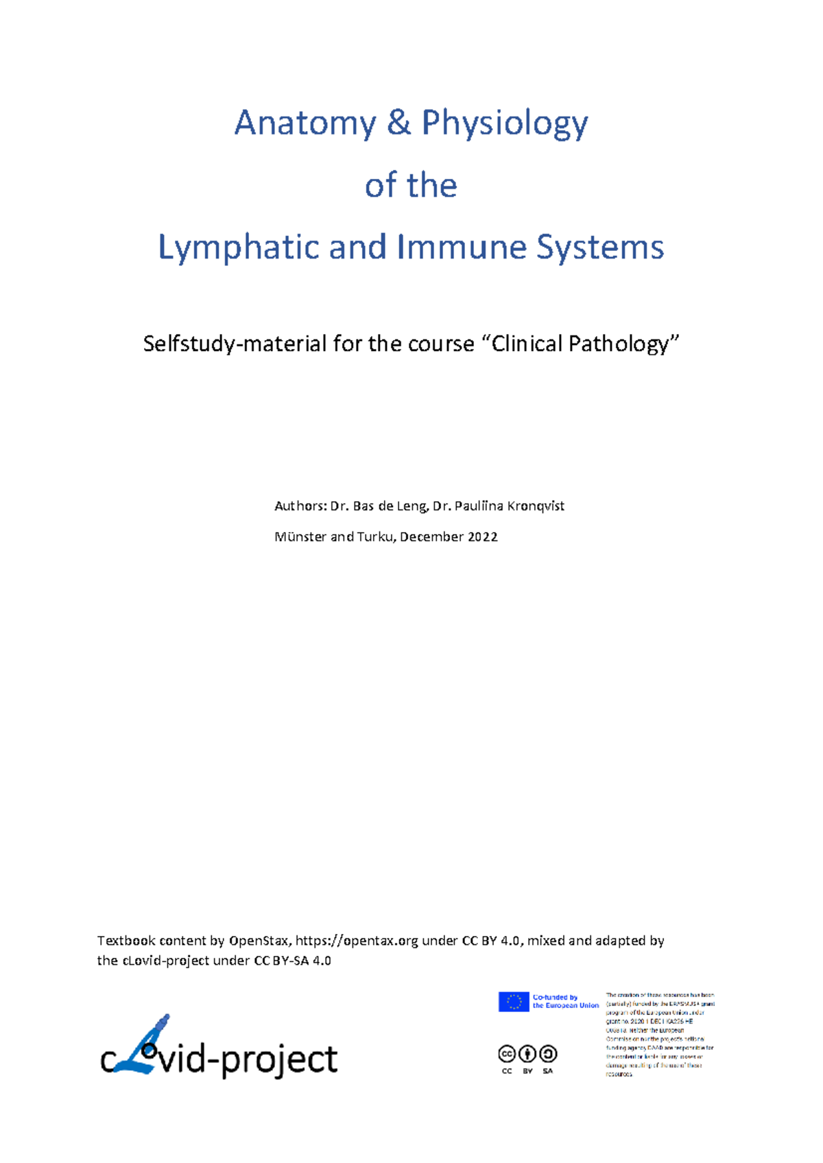 Anatomy Physiology Lymph System - Anatomy and Physiology - UM - Studocu