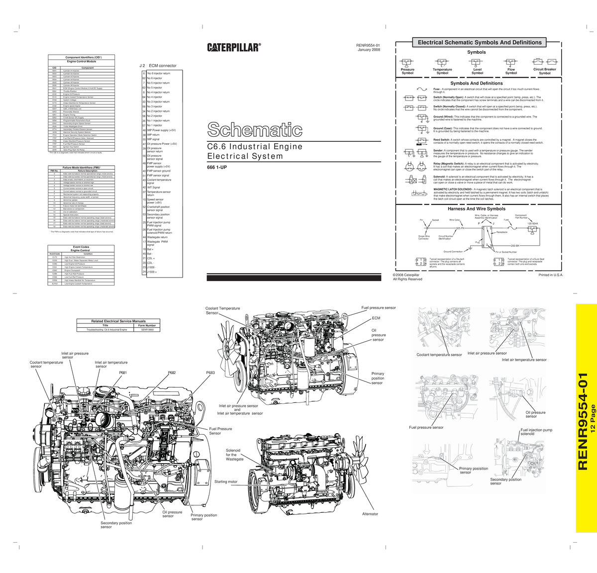 Schematic-C6 - CAT - RENR9554- 12 Page RENR9554- January 2008 C6 ...