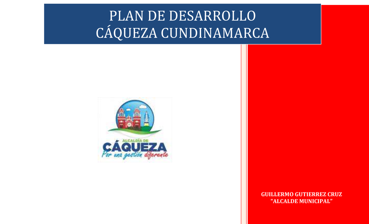Plan de desarrollo caqueza 2016 2019 - MUNICIPIO DE CÁQUEZA ...