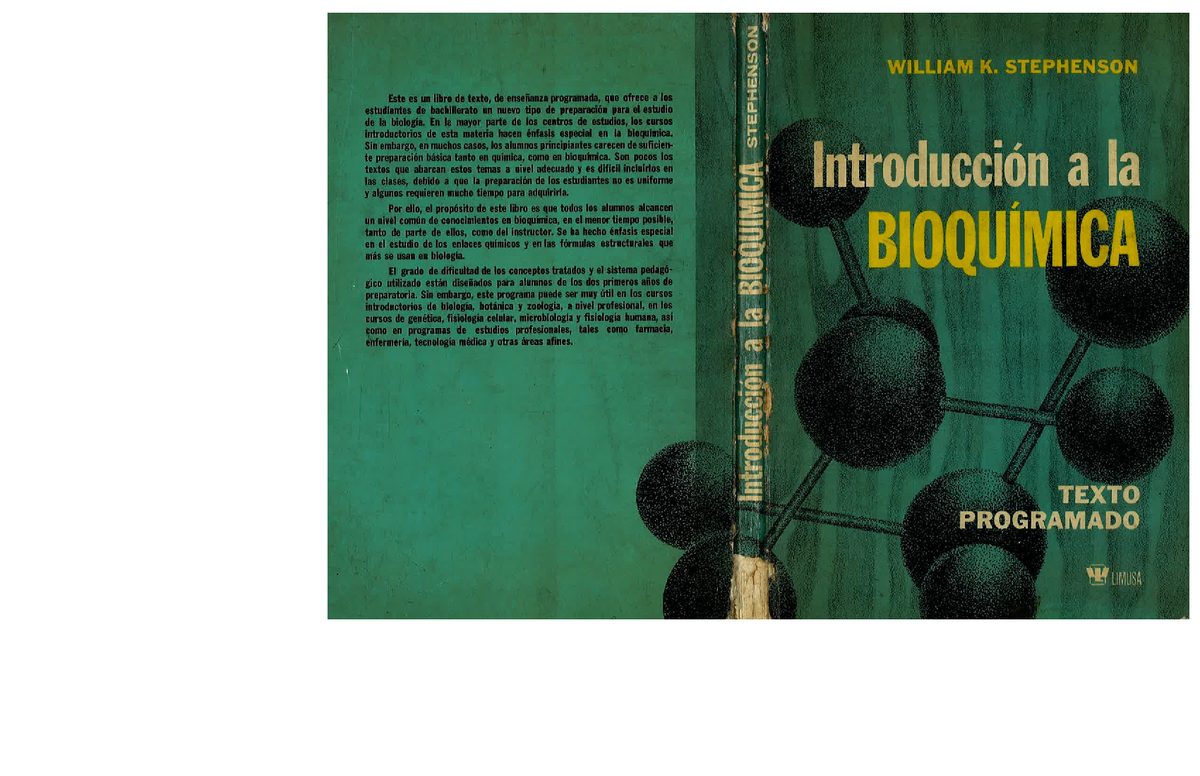 Introduccion A LA Bioquimica - Bioquímica - Studocu