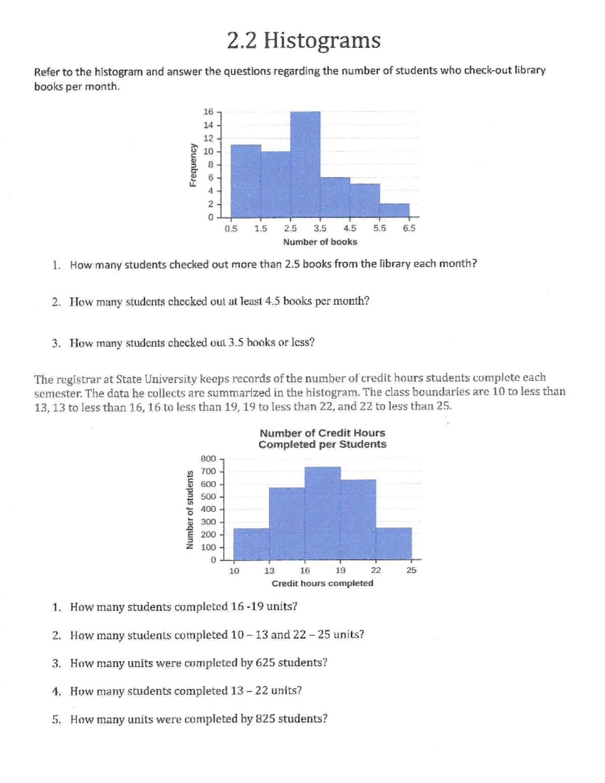 2.2 Histograms Lecture Notes - HIST - 09A - Studocu