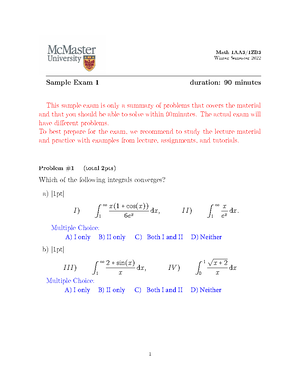 MATH-1AA3-SU - course outline - We recognize and acknowledge that ...