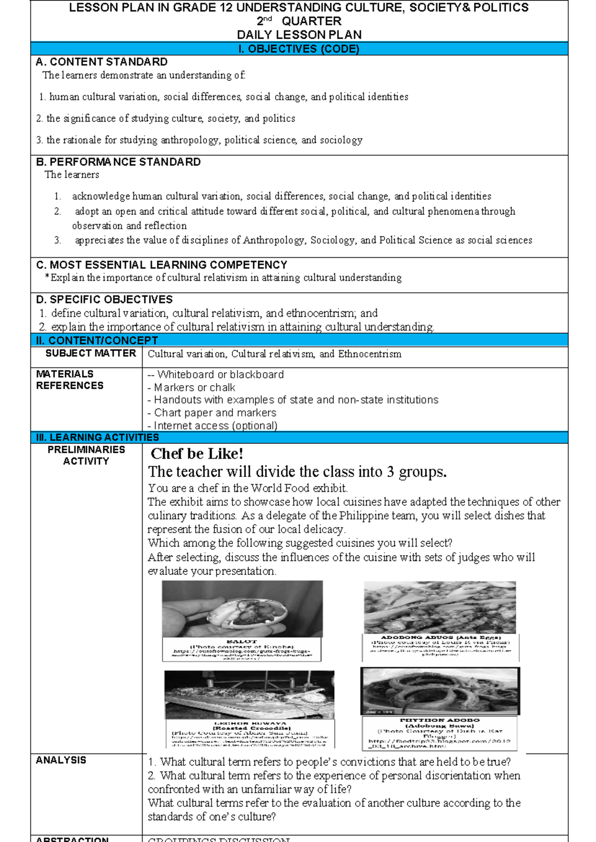 UCSP 3 cultural variation, cultural relativism and ethnocentrism ...