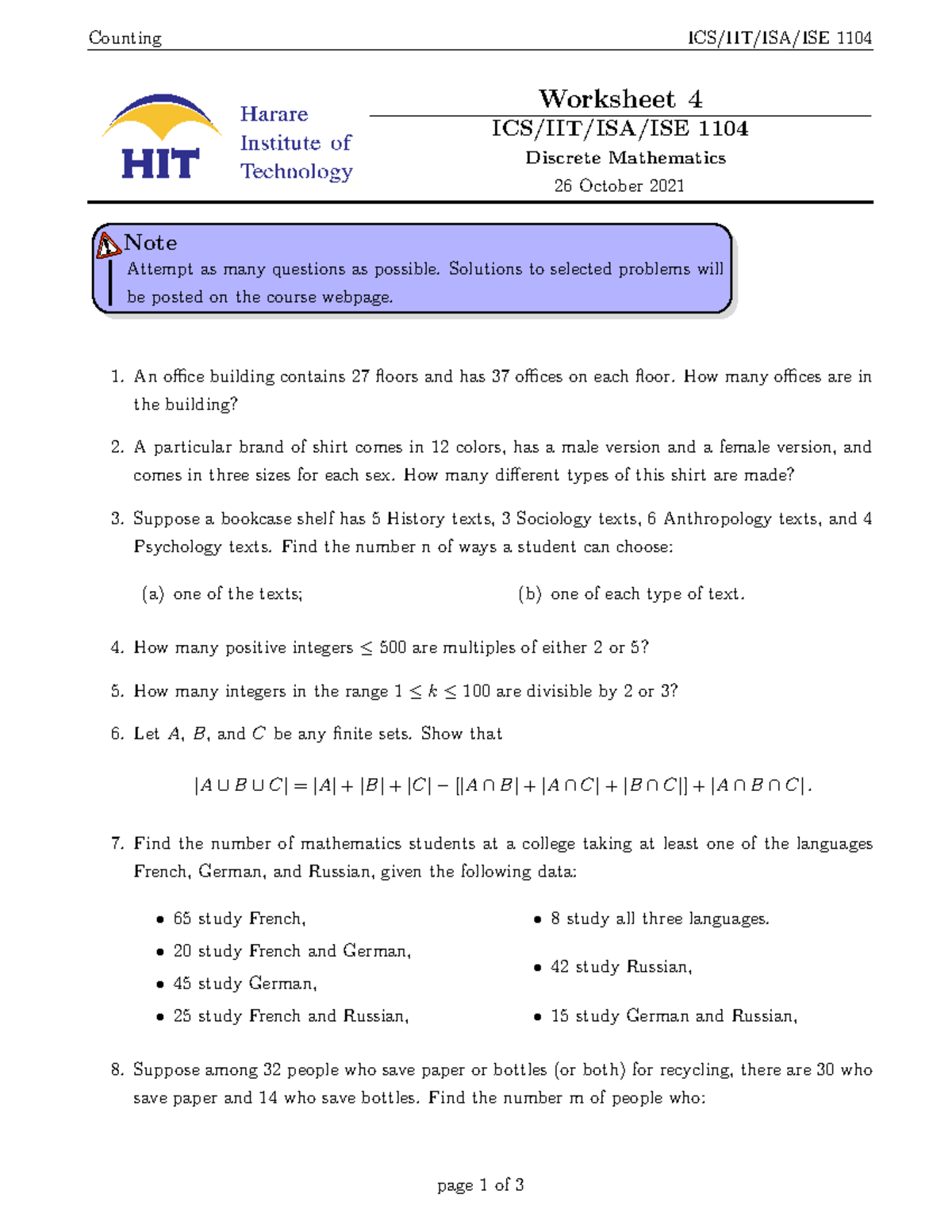 11042021 wk4 - WORKSHEET - Counting ICS/IIT/ISA/ISE 1104 Worksheet 4 ...
