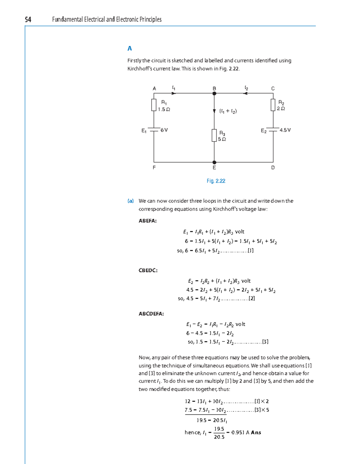 Fundamental Electrical-12 - This is shown in Fig. 2. 1 Ω 5 Ω R 3 2 Ω R ...