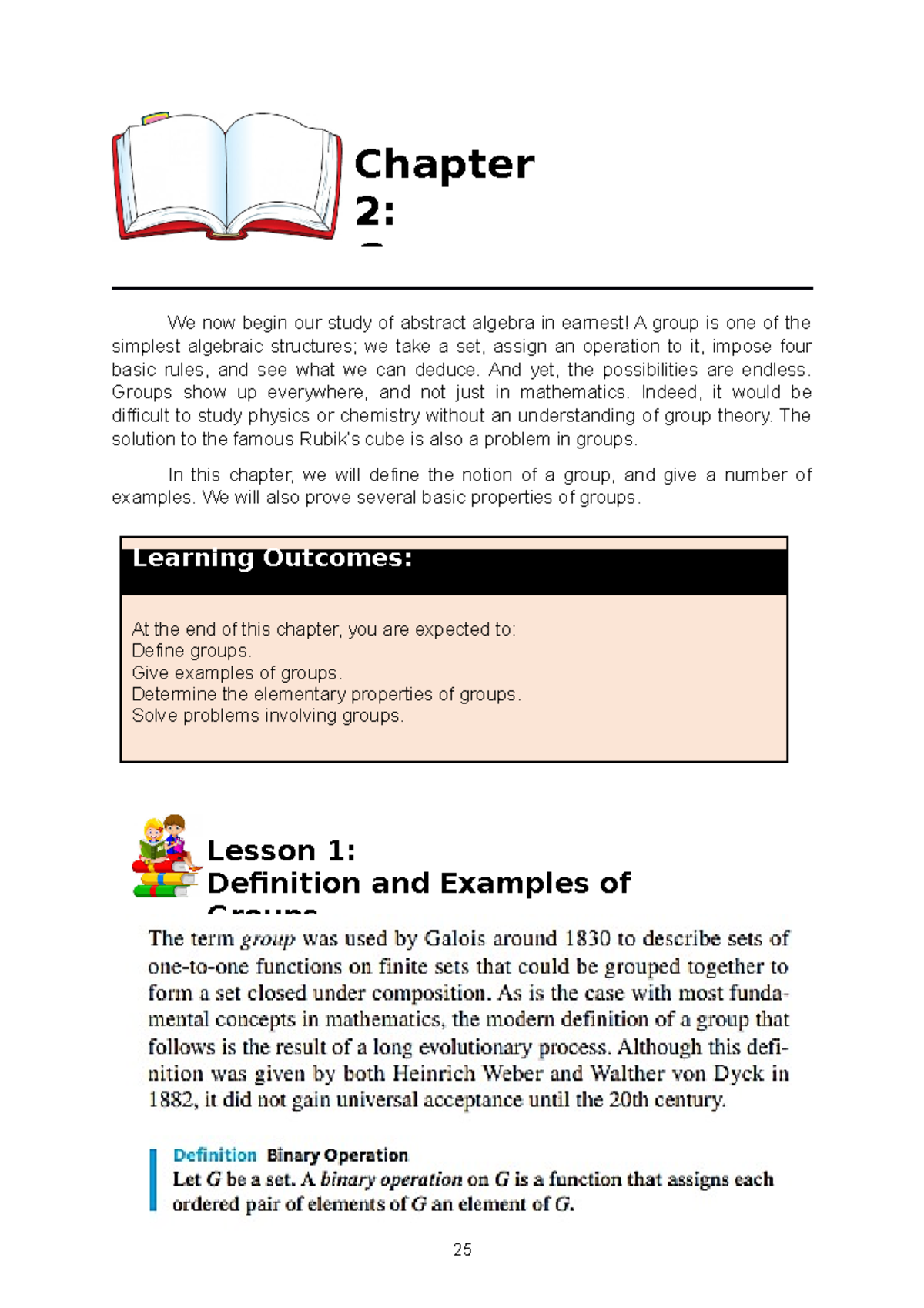 Chapter 2 Asdfghjkl We Now Begin Our Study Of Abstract Algebra In 