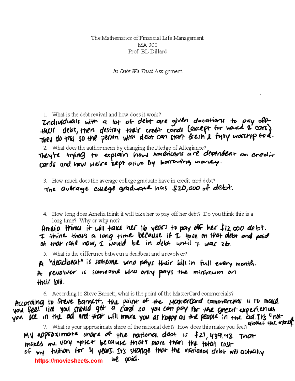 In Debt We Trust Kacin MA300 - ####### moviesheets ####### The ...