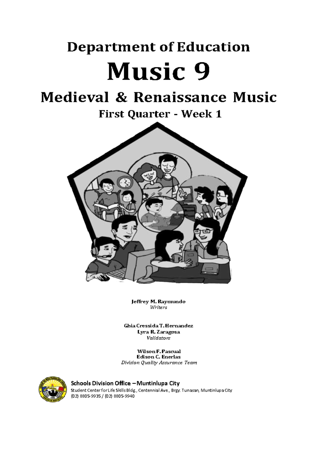 SLEM Music 9 WEEK 1 Q 1 Final 1 - Department of Education Music 9 ...