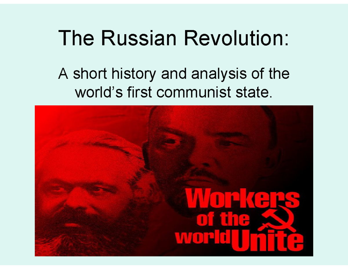 Russian-revolution - Russian revolution - The Russian Revolution: A ...