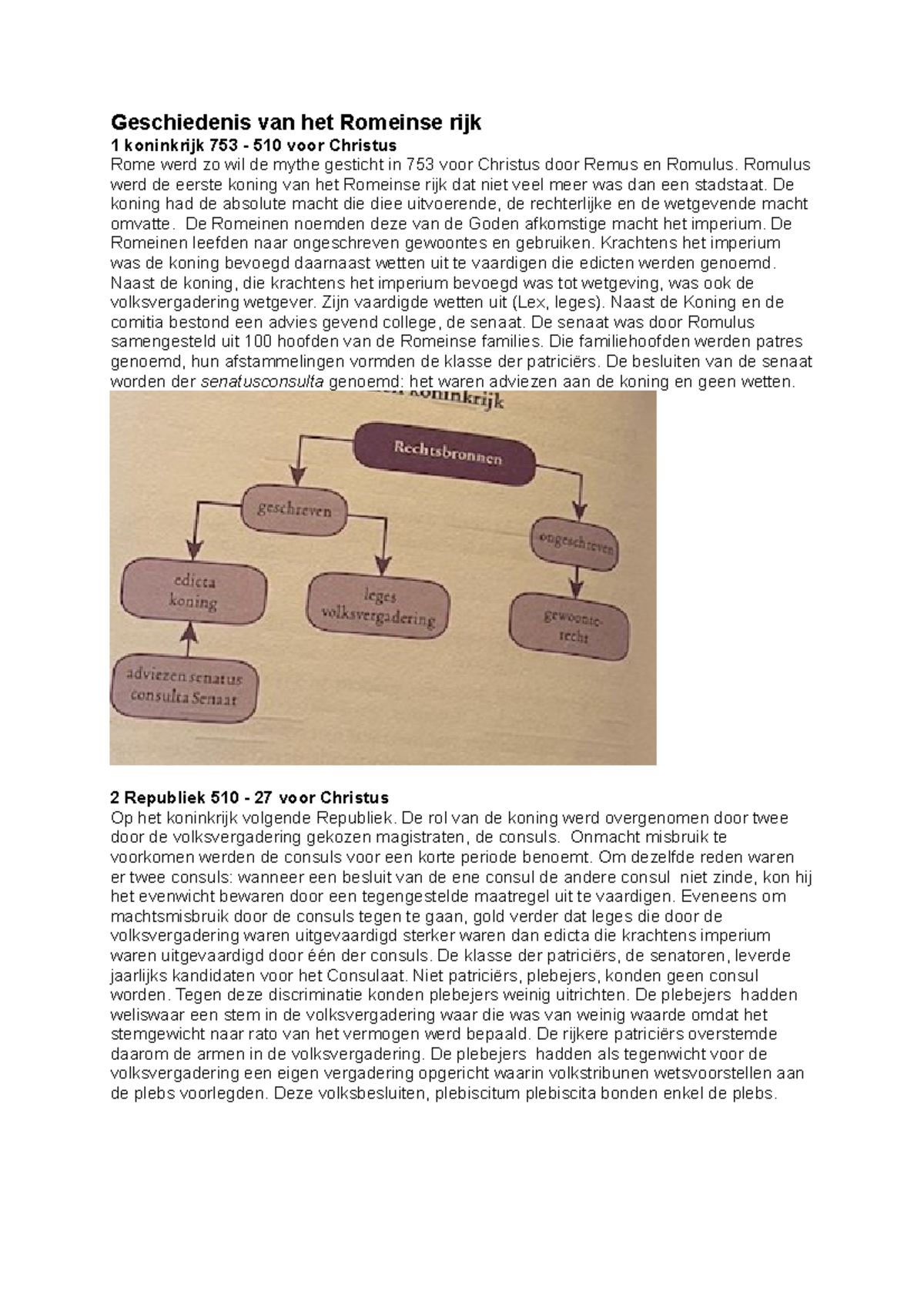 Romeins recht samenvatting - Geschiedenis van het Romeinse rijk 1 ...