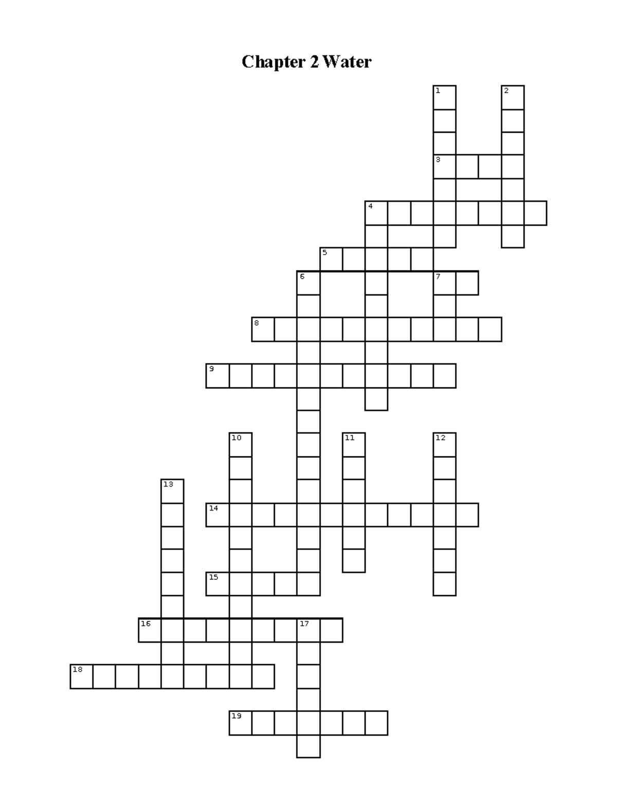 Chapter-2-water - lecture notes - Chapter 2 Water - 20 21 22 Across 3 ...