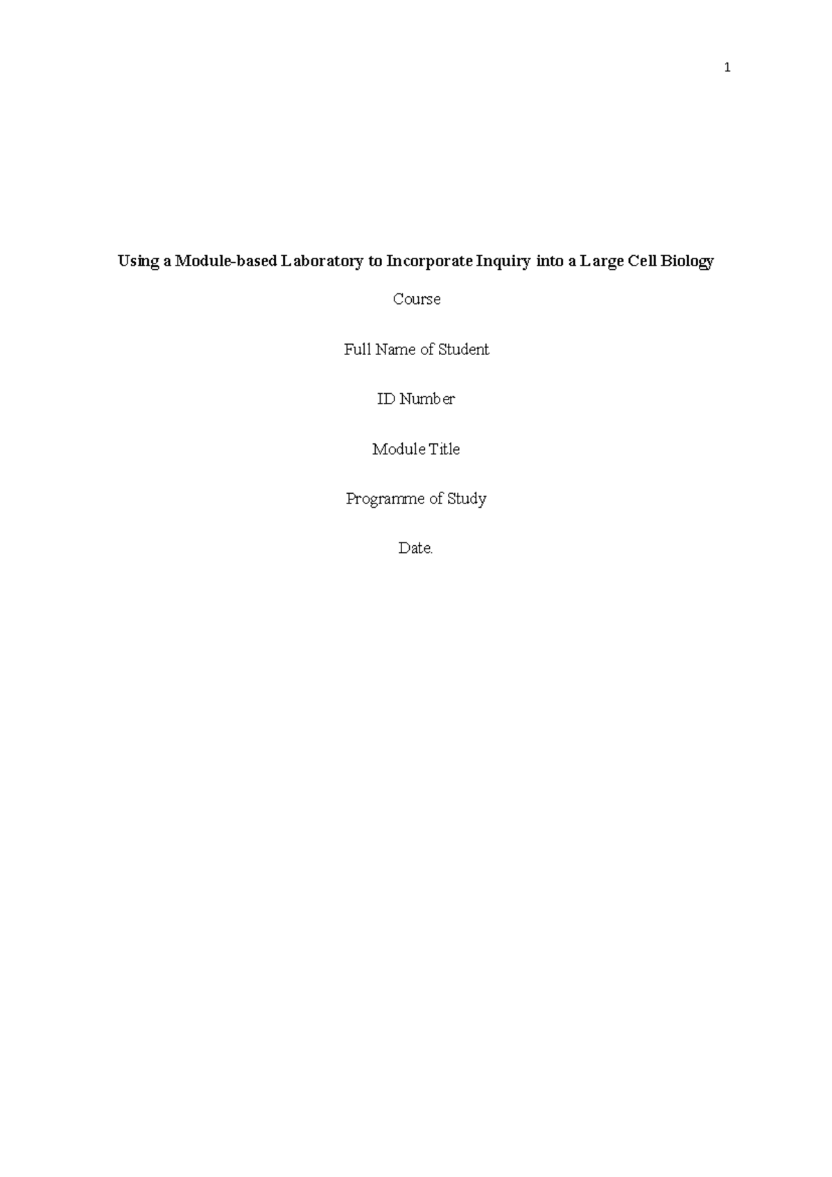 Logbook - wsghejqhr - Using a Module-based Laboratory to Incorporate ...