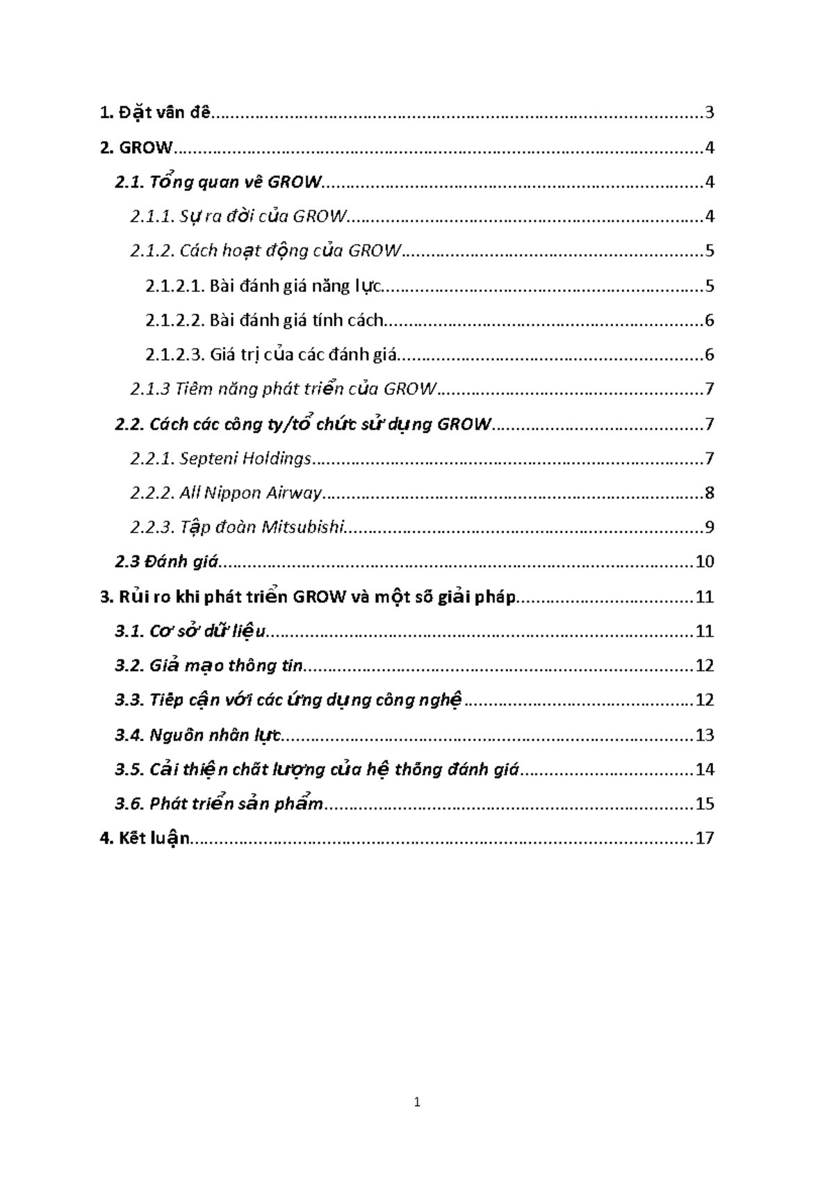 CHUYỂN ĐỔI SỐ - CASE GROW - Đ ặt vấấn đềề - Studocu