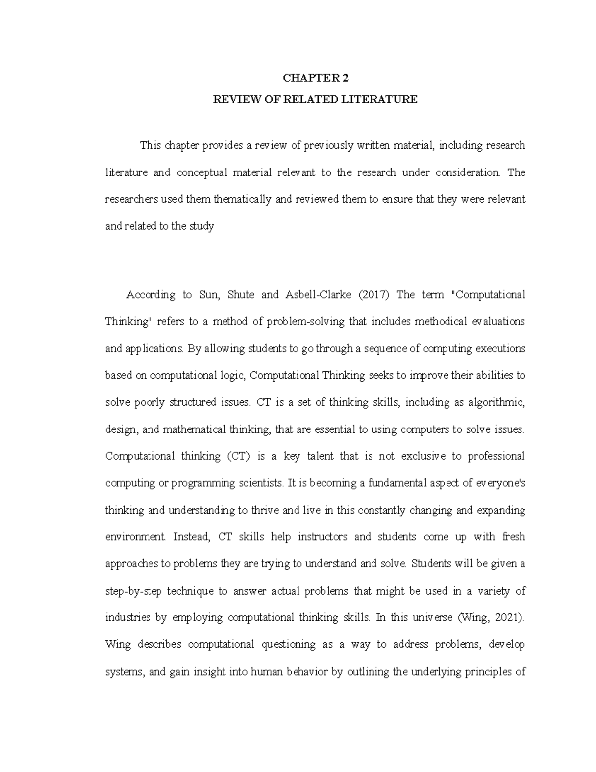 Rrl - Review related - CHAPTER 2 REVIEW OF RELATED LITERATURE This ...