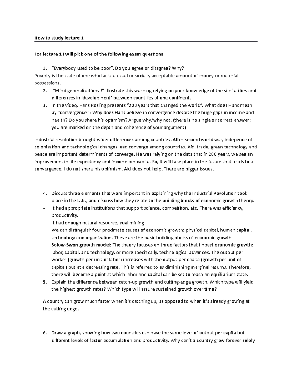 Lecture 1- Basics Fundamentals - How to study lecture 1 For lecture 1 I ...